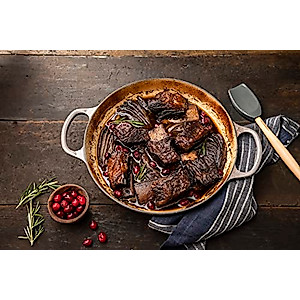 Le Creuset Enameled Cast Iron Signature Braiser, 3.5 qt., Oyster