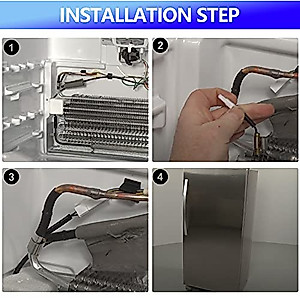 Sikawai W10383615 Refrigerator Thermistor with Clip Fit for Whirl-Pool Refrigerator Replaces WPW10383615VP 2118226 AP6020675 PS11753994