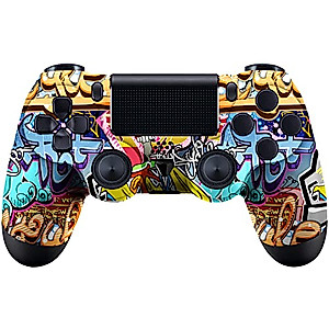 TIANHOO Wireless Controller Compatible with PS4/Slim/Pro with Dual Vibration/6-Axis Motion Sensor/Audio Function