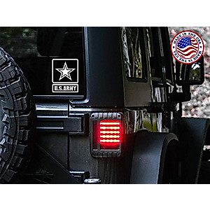 Sunset Graphics & Decals U.S. Army Decal Vinyl Car Sticker | Cars Trucks Vans Walls Laptop | White | 5.5 Inches | SGD000214