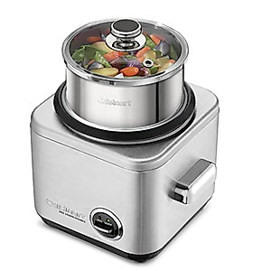 Cuisinart CRC-400 4 Cup Rice Cooker, Stainless Steel Exterior