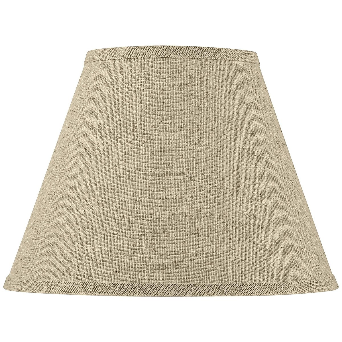 Fine Burlap Small Empire Shape 6" Top x 12" Bottom x 9" Slant (Spider) Replacement with Harp and Finial - Springcrest