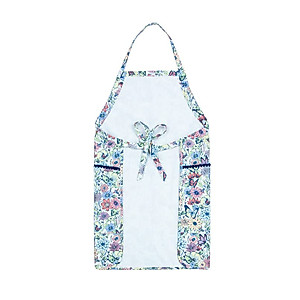 Sakroots Green Thumb Pocket Apron in Eco-Twill, Gardening Apron, Multi In Bloom