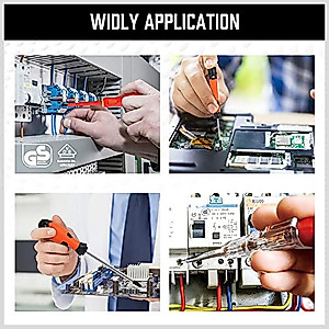 HORUSDY 119-Piece Magnetic Screwdriver Set with Plastic Racking, Includs Precision Screwdriver, Insulated screwdriver and Bit set, Tools for Men Tools Gift