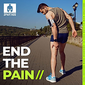 Sparthos Thigh Compression Sleeves [Cobalt Blue - Small] x Hip Brace [Right Leg]