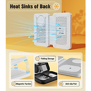 3 in 1 Charging Station for Apple Devices,21W Mag-Safe Wireless Charger,Foldable Travel Charger for Multiple Devices for iPhone15-12Series, AirPods and iWatch Series(Adapter and Travel Case Included)