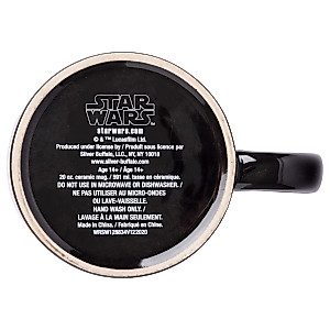 Silver Buffalo Star Wars Lightsaber Logo Heat Reveal Ceramic Coffee Mug, 20-Ounces