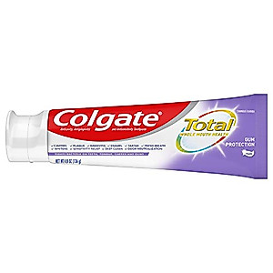 Colgate Total Whitening Toothpaste with Stannous Fluoride and Zinc, Sensitivity Relief and Cavity Protection Mint, 4.8 Ounce (Pack of 2)