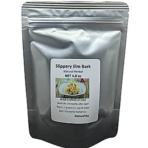 Slippery Elm Bark - Dried Ulmus rubra C/S from 100% Nature (8 oz)