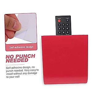 Veemoon 4pcs Box Remote Control Storage Box Desktop Stand Rc Stand Wall Mount Organizer Wall Storage Organizer Tissue Box Desktop Organizer Wall Makeup Brush Holder Storage Holder Charge