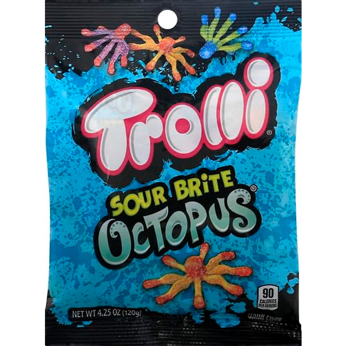 Trolli Sour Brite Octopus Gummy Worms, 4.25 Ounce