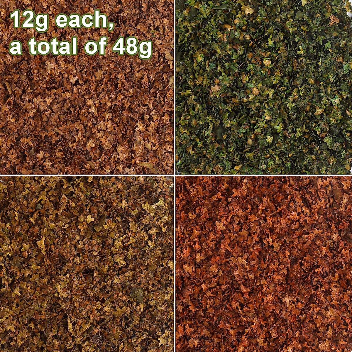 FOIMAS Realistic Miniature Leaves Simulation Leaves for DIY Model Railway Fairy Garden Diorama Scenery Landscape Layout,Pack of 4