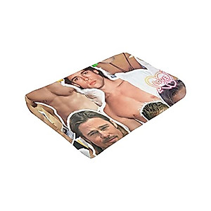 Blanket Brad Pitt Soft and Comfortable Warm Fleece Blanket for Sofa,Office Bed car Camp Couch Cozy Plush Throw Blankets Beach Blankets