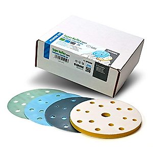 Eagle Abrasives Super Buflex Flexible Polishing Discs Starter Kit, SP19360, K2000 - K3000, 15 Holes, 15 Discs + 1 Interface Pad