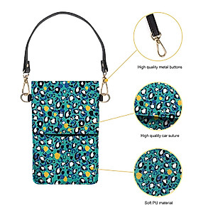 KUIFORTI Butterfly Pattern Touch Screen Purses PU Leather Crossbody Bag for Women Travel Small Shoulder Phone Purse Wallet, Butterfly 2