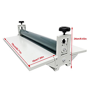 INTBUYING Laminating Machine with Crank Manual Cold Roll Laminator Machine with Laminating Sheets Max 29.5 in Film 0.4In Thickness Foldable for Commercial Personal Office
