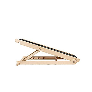 Pawnotch USA Made Adjustable Dog Ramp for All Dogs and Cats - Dog ramp for Couch or Bed with Paw Traction Mat - 40" Long and Adjustable from 14” to 24” - Rated for 200LBS - Dog Ramp for Small Dogs