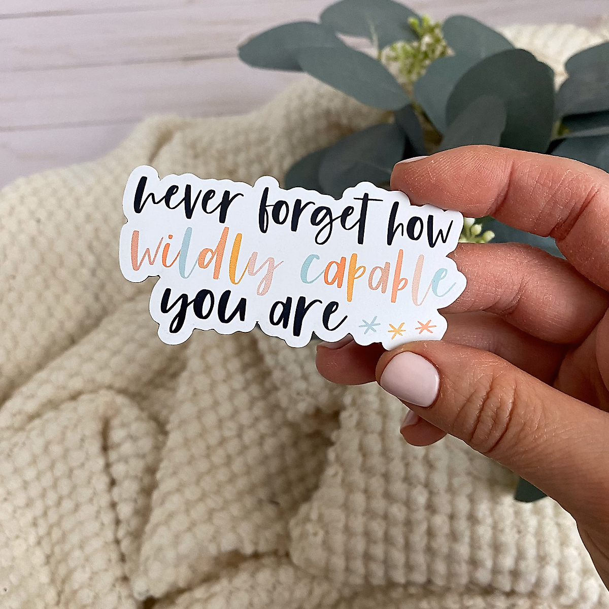 Swaygirls locker magnet | Cute fridge magnets | Never forget how wildly capable you are refrigerator magnet | Inspirational quotes | Be nice.
