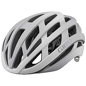 Giro Helios Spherical Adult Road Cycling Helmet - Matte White/Silver Fade (2022), Small
