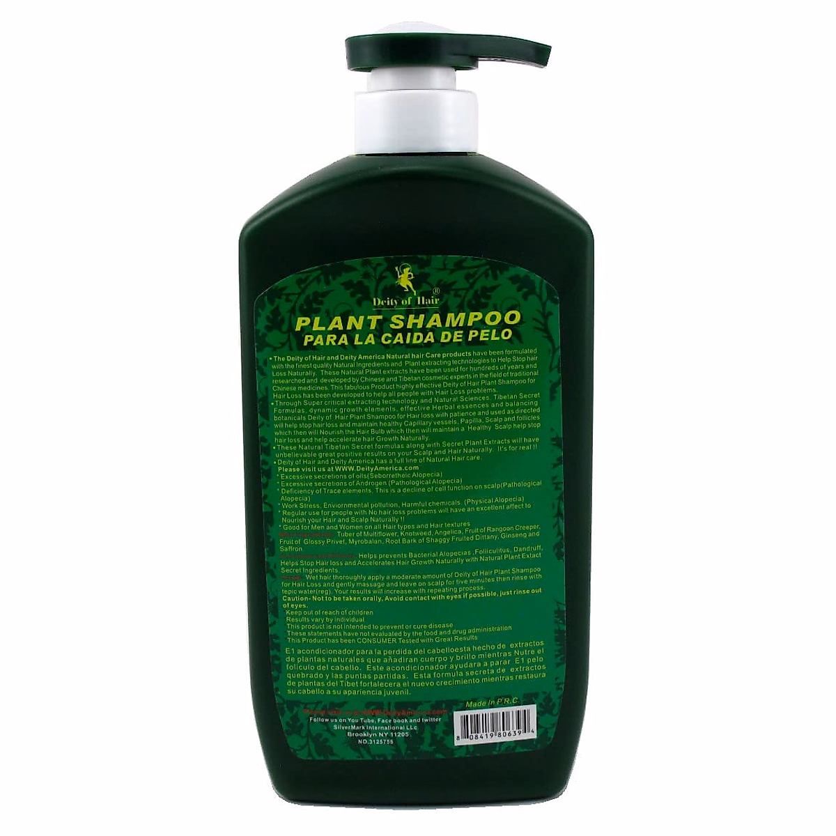 Deity America Professional Size Plant Shampoo, 28.1 Ounce, Clean Scent, B004KAQ9YC, Unisex Adult, Hair Loss Sufferers, Growth Promoters