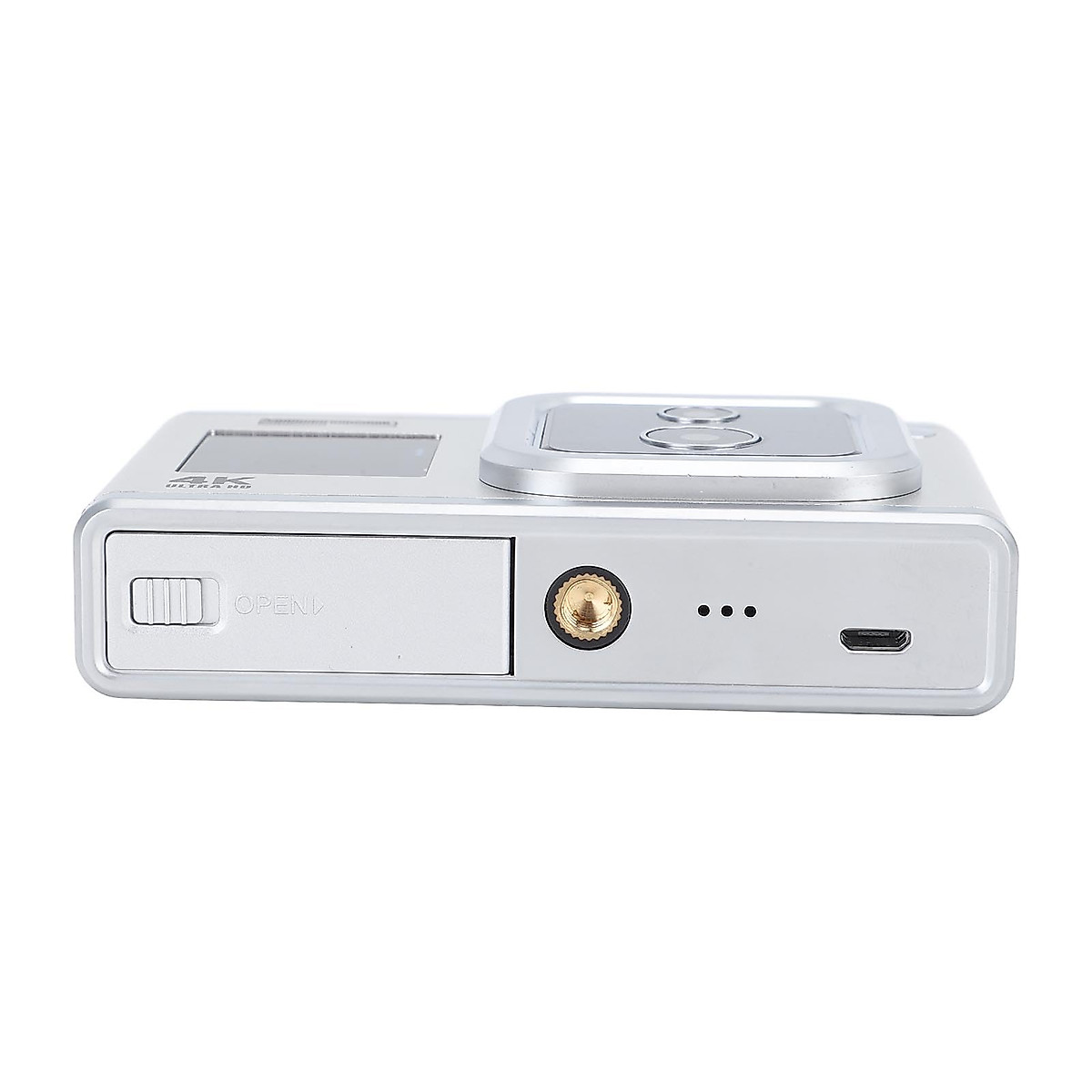 VBESTLIFE Digital Camera, Retro Digital Camera Dual Screen Front Selfie Screen, Compact Camera Portable with Dual High Definition Cameras, 16X Digital Zoom Auto Focus Camera Built in Flash