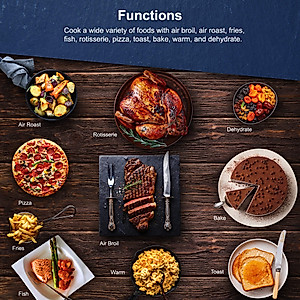 Elite Gourmet EAF9310 Digital Programmable Fryer Oven, Oil-Less Convection Oven Extra Large 24.5 Quart Capacity, fits 12" pizza, Grill, Bake, Roast, Air Fry, 1700-Watts, Black