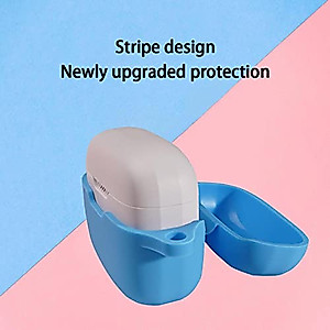 Silicone Cover for JBL Tune 230NC TWS Wireless Earphone Silicone Protective Cover, Portable Scratch and Shock Proof Cover with Carabiner(Mint Green)