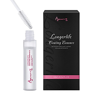 Beauty7 Eyelash Coating Essence Clear Lash Eyelashes Coating Essence Sealant Sealer 10ML Mascara Brush Extend Eyelashes Extension Longer Life Aftercare Non-Scent Waterproof Better Retention