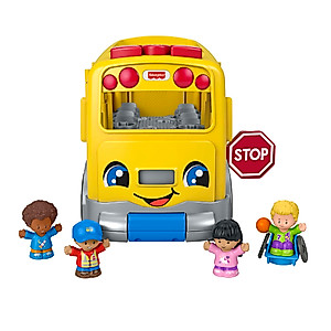 Fisher-Price Little People Yellow School Bus (Mattel GTL68), Spanish Version