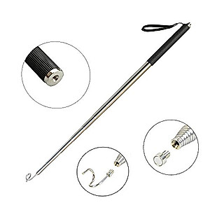 Pickup Grabber Telescopic Magnetic Pickup Tool with Hook Magnetic Pick-Up Pole Wire Fish Stick Pocket Magnetic Pickup extendable Magnet Pickup Tool
