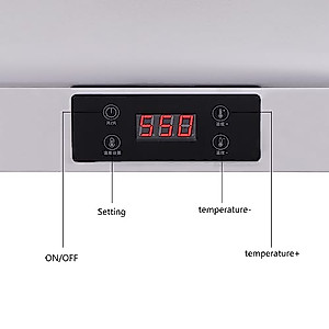 Electric Chafing Dish, 14QT 600W 110V Electric Chafing Dish Stainless Steel Buffet Food Warmer w/Food Tray & Clip for Restaurants Hotels(B)