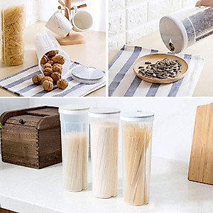 Pasta Noodle Grain Cereal Bean Rice Food Storage Container Kitchen Sealed Box Light Blue (Color : Green)