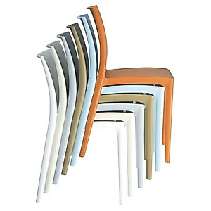 Compamia Maya Patio Dining Chair in Dark Gray (Set of 2)