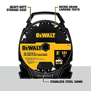 DEWALT Stacked Dado Saw Blade 8 Inch 12 Tooth (DW812DADO)