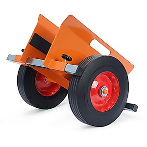 AIWFL Panel Dolly Heavy Duty Door Dolly Cart 1100LBS Capacity Granite Slab Dolly Adjustable Drywall Mover with 10" Solid Wheels Panel Cart for Drywall Sheet Material Handling All Terrain Moving Cart