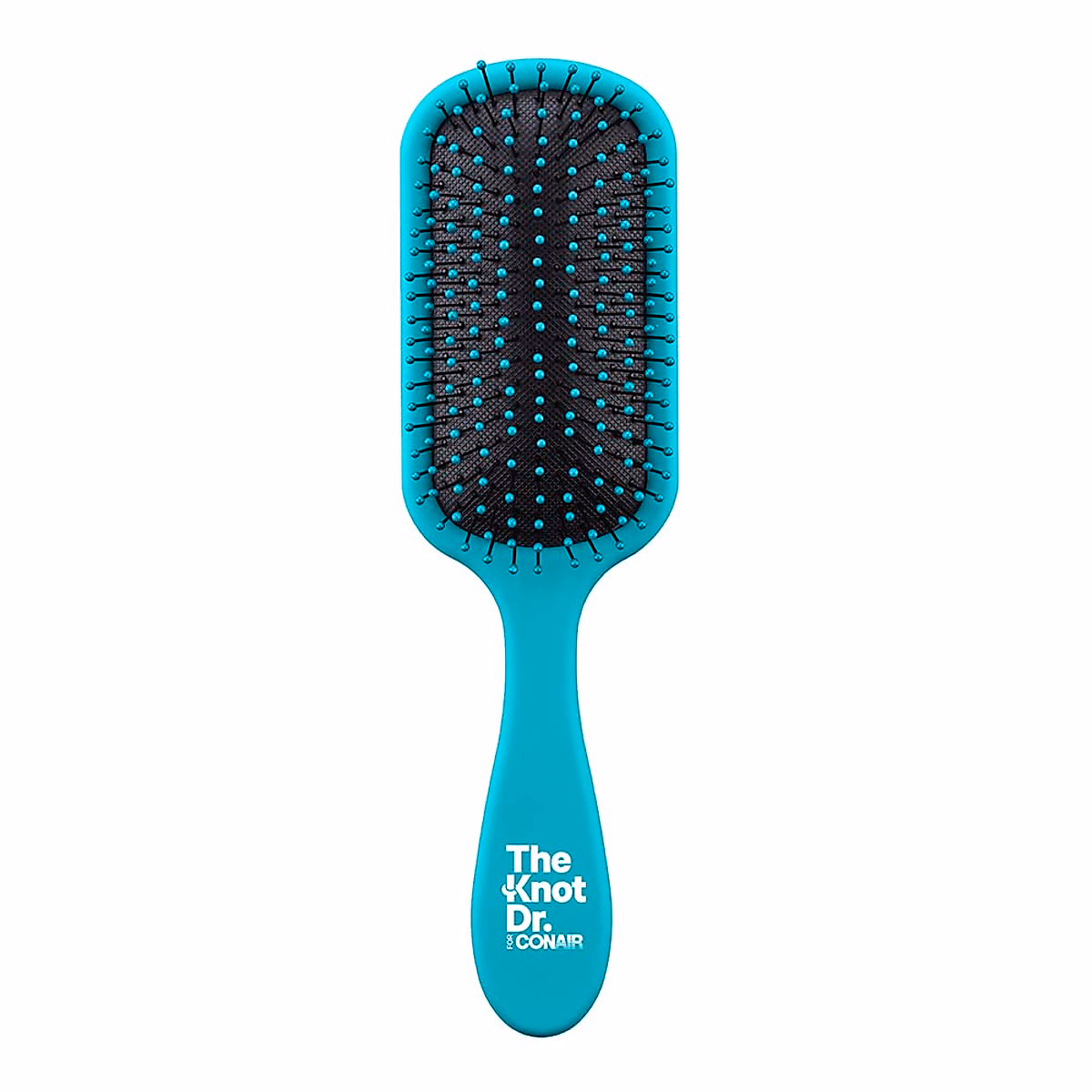 The Knot Dr. hair brush by Conair - Detangling hair brush - Removes Knots and Tangles in wet or dry hair - detangler brush - Blue