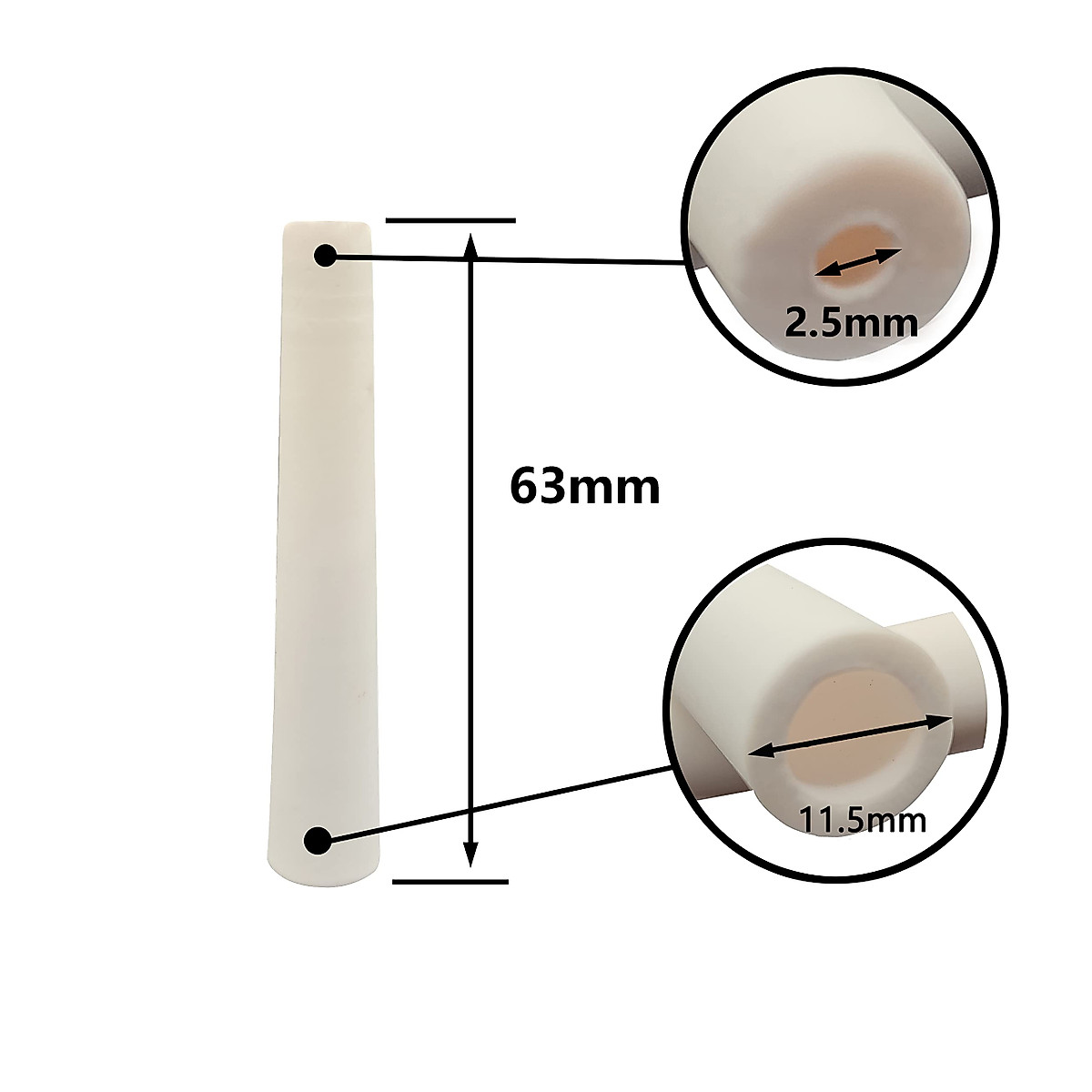 Ceramic Sandblasting Gun Assembly: Nozzle Tip (3/32" ID), Bracket, Brass Ball Valve and Connector 2Pcs Grinding Nozzle Tip Replacement,Valve Type Sandblaster Gun