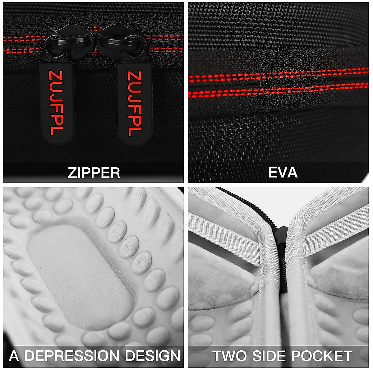 ZUJFPL EVA Hard Case for JBL Charge 5 / Charge 4 Bluetooth Portable Speaker，Fit for JBL Charge 4 / Charge 5 Premium Travel Protective Carrying Storage Bag