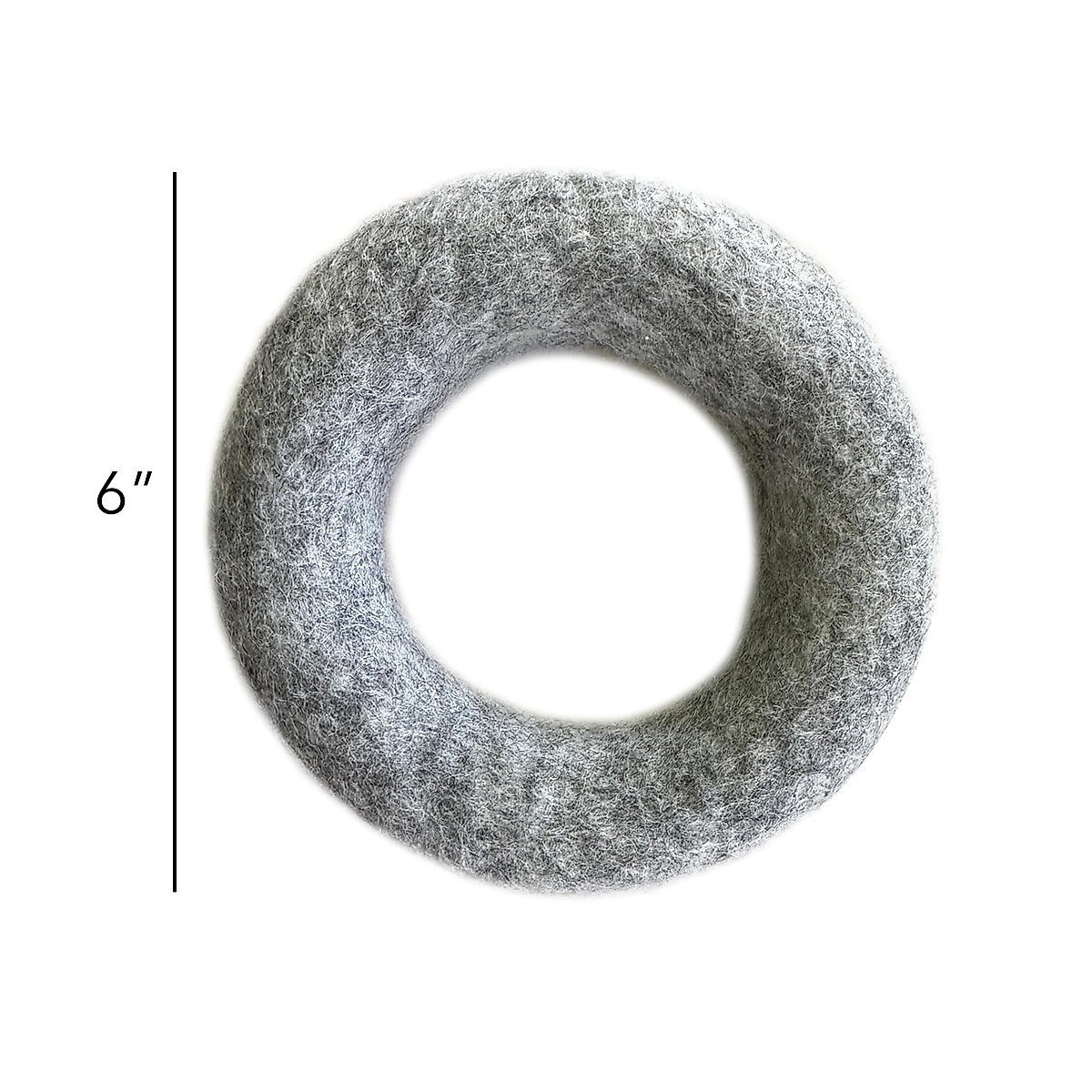 Creature ECO Organic Wool Ring Dog Toys for Moderate Chewers - Eco-Friendly Puppy Toys for Interactive Play - Natural Non Toxic Fetch Toy, Safe for Your Pet & The Planet - 1 Pack