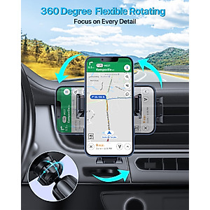 Miracase 2024 Upgrade Universal Car Phone Holder Mount for Air Vent, Sturdy and Thick Case Friendly Hands-Free Mount for iPhone, Samsung, and All Smartphones