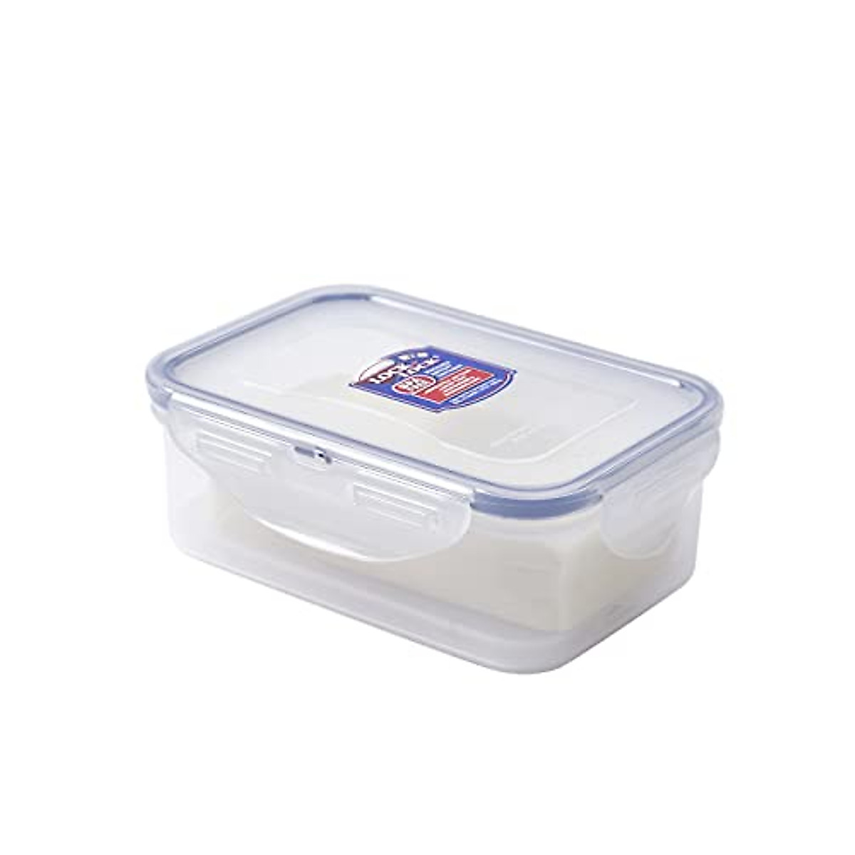 LocknLock Easy Essentials Rectangular Butter and Cheese Container Food Container, Small, 15.0 Ounce - Clear