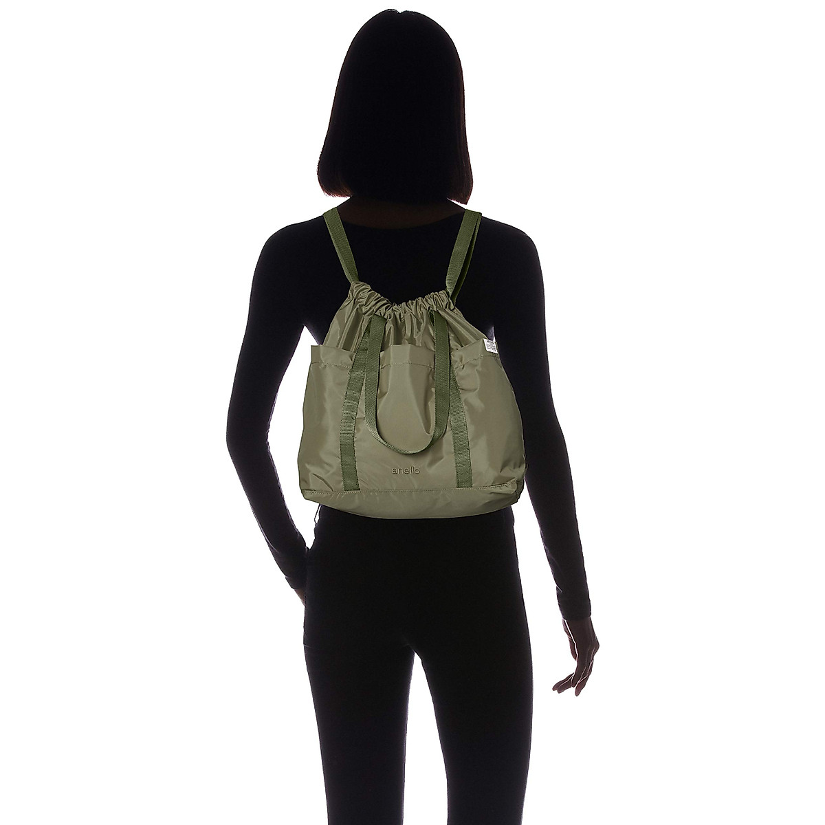 anello(アネロ) Women Tote Type Backpack, Olive