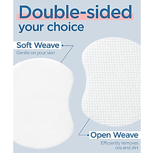 KADRIAN Double-Sided Facial Pads - Lint free - for Makeup Remover and Toner - Rayon face pads for toner and cleasing - Rayon not cotton balls - Exfoliating cotton rounds for face (180 Pads)