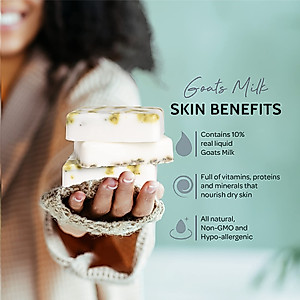 Pifito Goats Milk Melt and Pour Soap Base (5 lb) │ Bulk Premium 100% Natural Glycerin Soap Base │ Luxurious Soap Making Supplies