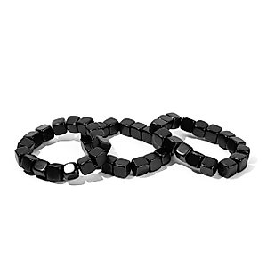 Shungite Wholesale Shungite Bracelets Set | Big Tumbled Bracelets Shungite Jewelry for Men and Women | Authentic Gemstone Jewelry | Crystal Healing and Protection High Positive Energy Bracelet S251