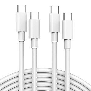 2 Pack 10ft USB C to USB C Cable for iPad Pro 12.9 11 inch, iPad Air 5 4, Mini 6, MacBook Air MacBook Pro Charger, iPhone 15 Pro Max Plus, Google Pixel 7 6 Pro, Samsung, USBC Type C Fast Charging Cord