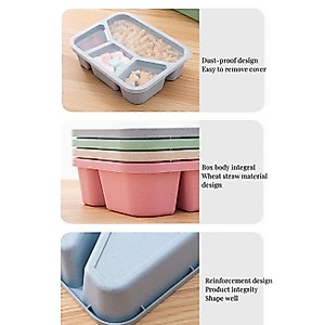 cozinester Meal Prep Containers - Versatile 4 Compartment Snack Containers for Efficient Lunch Storage - Durable and Reusable Lunch Containers for Organized Meal Planning (Pack of 4)