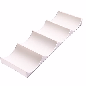 BESTonZON European Style Wine Rack Plastic Water Bottle Display Mat Wine Holder Storage Organizer for Kitchen Countertops Pantry Fridge (White/2.9"/7.4cm per Groove)