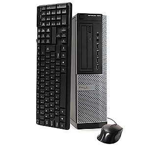 Dell Optiplex 7010 Business Desktop Computer PC (Intel Quad Ci5-3470, 8GB RAM 360GB SSD HDMI Wireless WIFI DVD-RW Buletooth 4.0 Win10Pro, 1GB Graphics (Renewed) (360G SSD, Bluetooth 4.0)