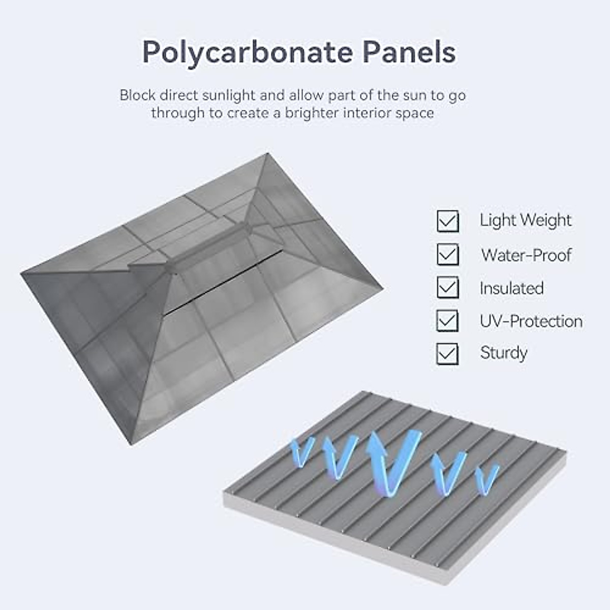 Joyside 10x13 ft Outdoor Hardtop Gazebo with Double-Tier Polycarbonate Roof, Aluminum Frame Gazebo with Netting and Curtain Included, Suitable for Lawn Backyard Patio